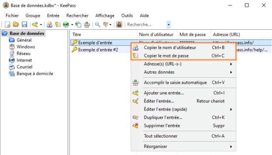 Gestionnaires de mots de passe : KeePass et KeePassXC