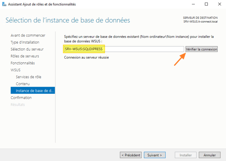 Installation de WSUS sur Windows Server 2022