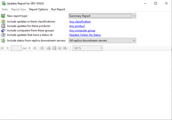 Prise en main de la console WSUS