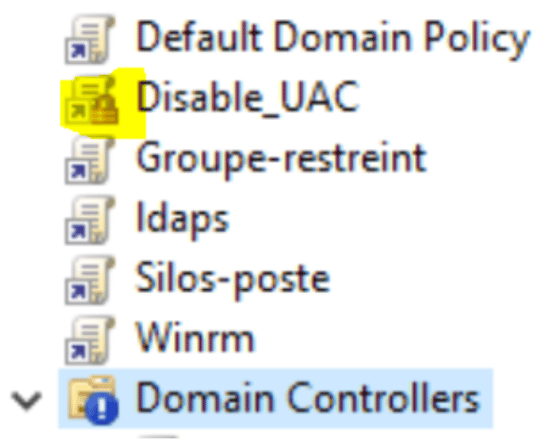 Active Directory : gestion des GPO sur l'OU Domain Controllers