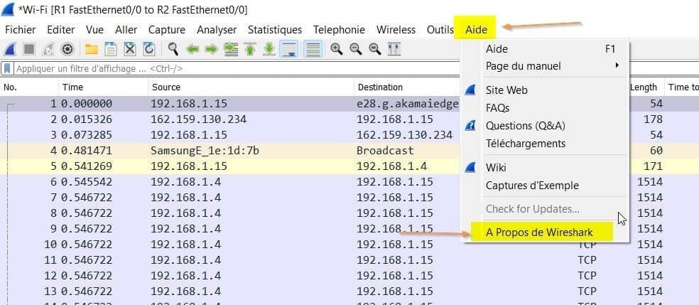 Wireshark : activer la géolocalisation des adresses IP