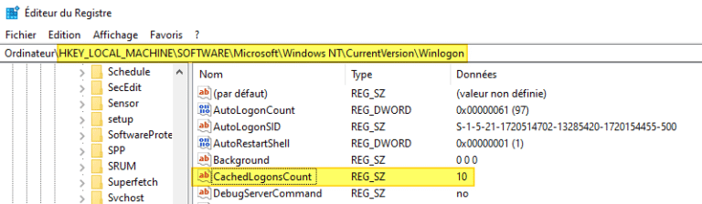 Le cache des identifiants Active Directory sous Windows