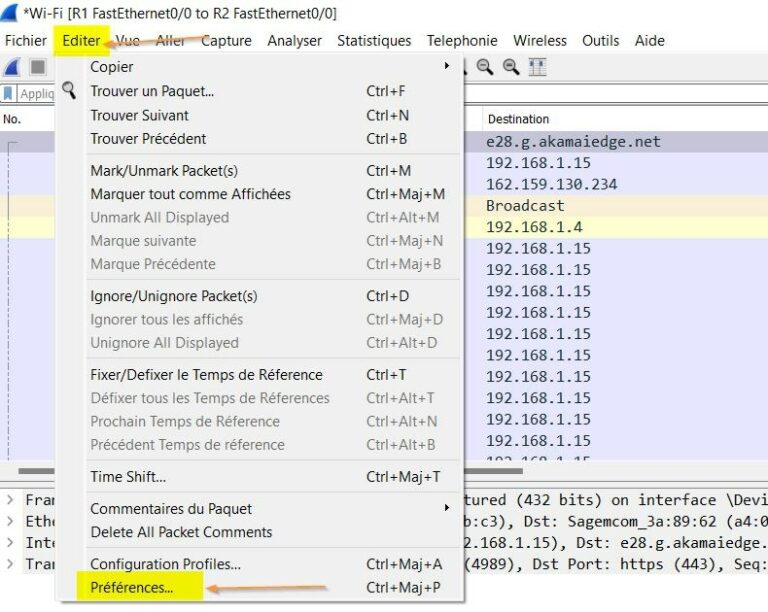 Wireshark : activer la géolocalisation des adresses IP