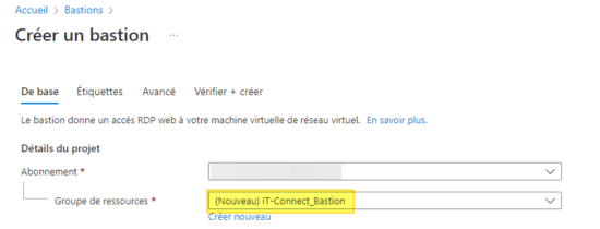 Comment mettre en place Azure Bastion étape par étape