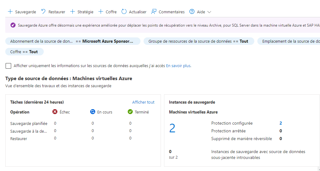 Azure Backup : comment sauvegarder ses VM Azure