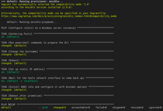 Déployer un domaine Active Directory avec Vagrant et Ansible