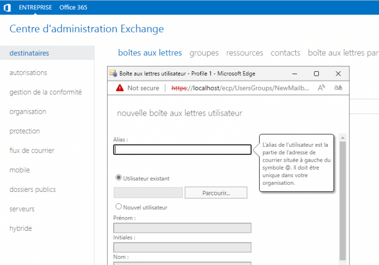 Installer Microsoft Exchange 2019 sur Windows Server 2022