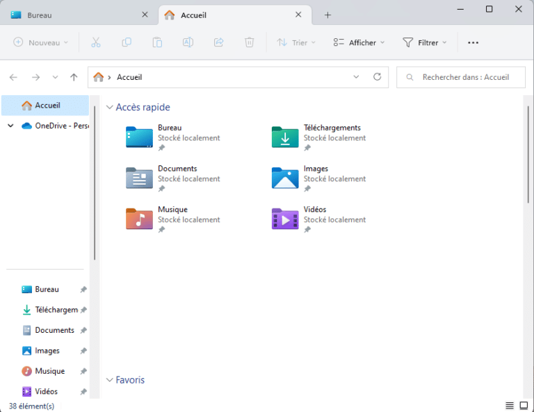 Windows 11 : Activer les onglets dans l'Explorateur