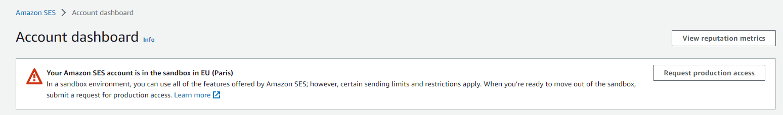 Prise en main d'Amazon SES pour envoyer des e-mails