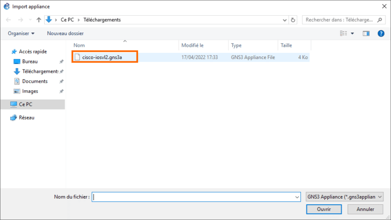 Réseau avec GNS3 : comment ajouter un switch Cisco