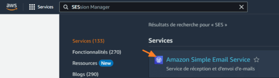 Prise en main d'Amazon SES pour envoyer des e-mails