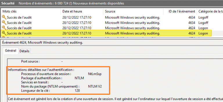 Désactiver l'authentification NTLM - Active Directory