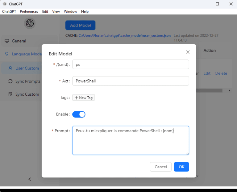 ChatGPT est disponible sur Windows, Linux et macOS