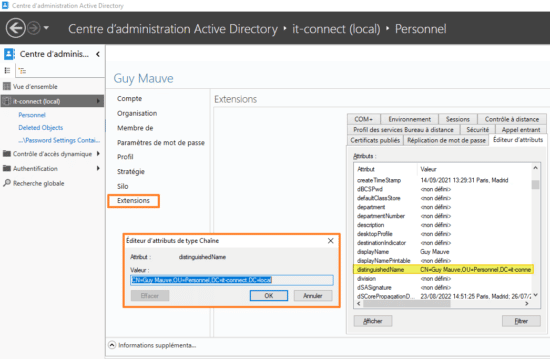 Active Directory - Récupérer le DistinguishedName d'un objet