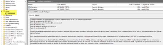 Désactiver l'authentification NTLM - Active Directory