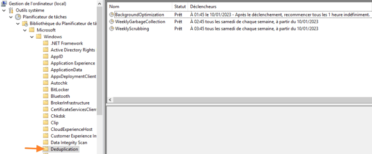 La déduplication sous Windows Server 2022