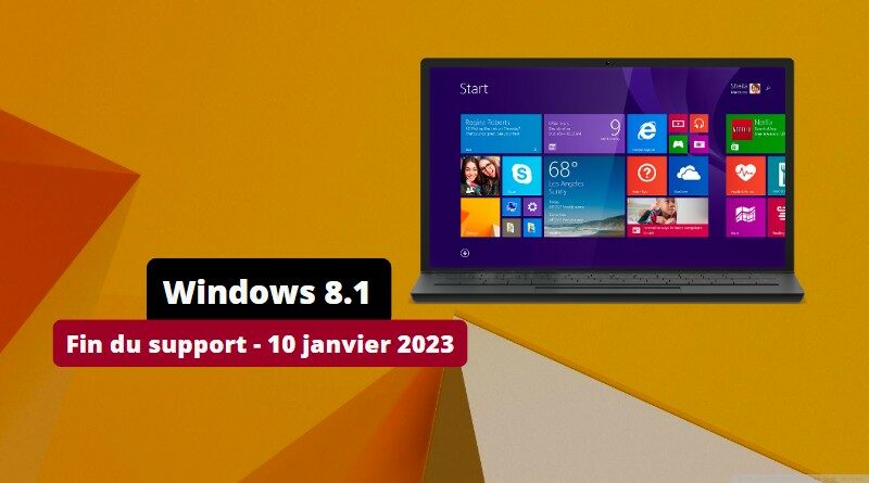 Voilà, Windows 8.1 n'est plus pris en charge par Microsoft