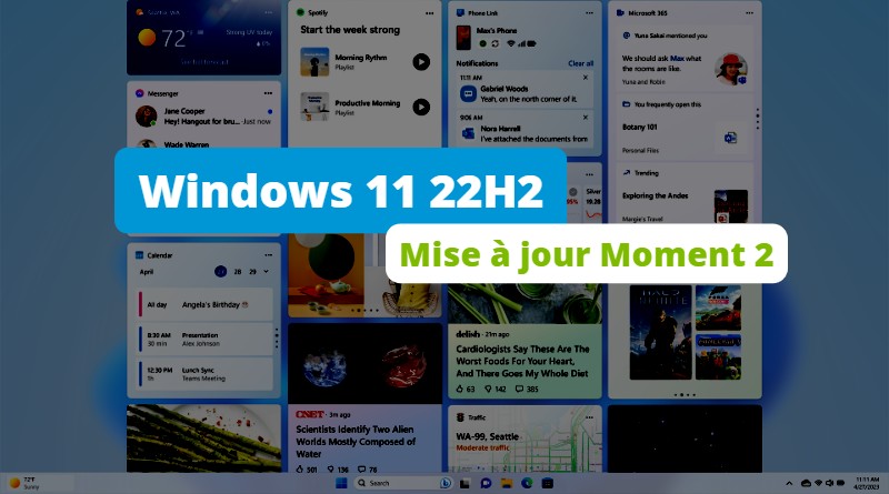 Windows 11 22H2 Moment 2 - Quelles nouveautés