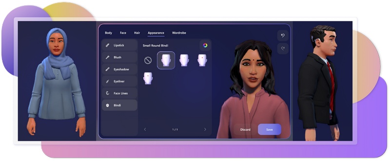 Vous pouvez créer votre avatar 3D dans Microsoft Teams