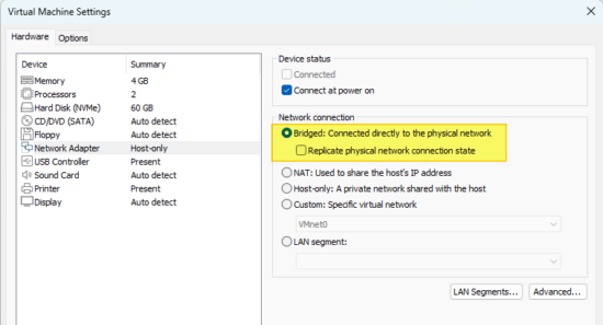 Le réseau avec VMware Workstation Pro : NAT, Bridged, etc.