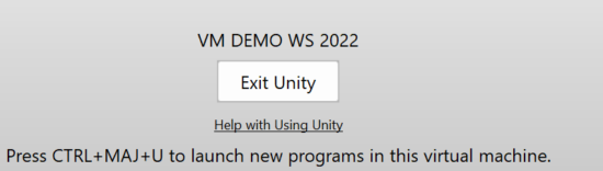 Découverte du mode Unity de VMware Workstation Pro / Player