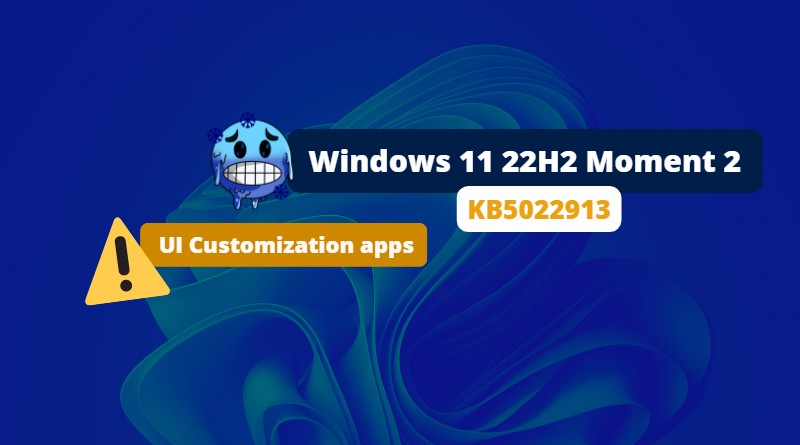 Windows 11 KB5022913 : incompatibilité avec certaines apps