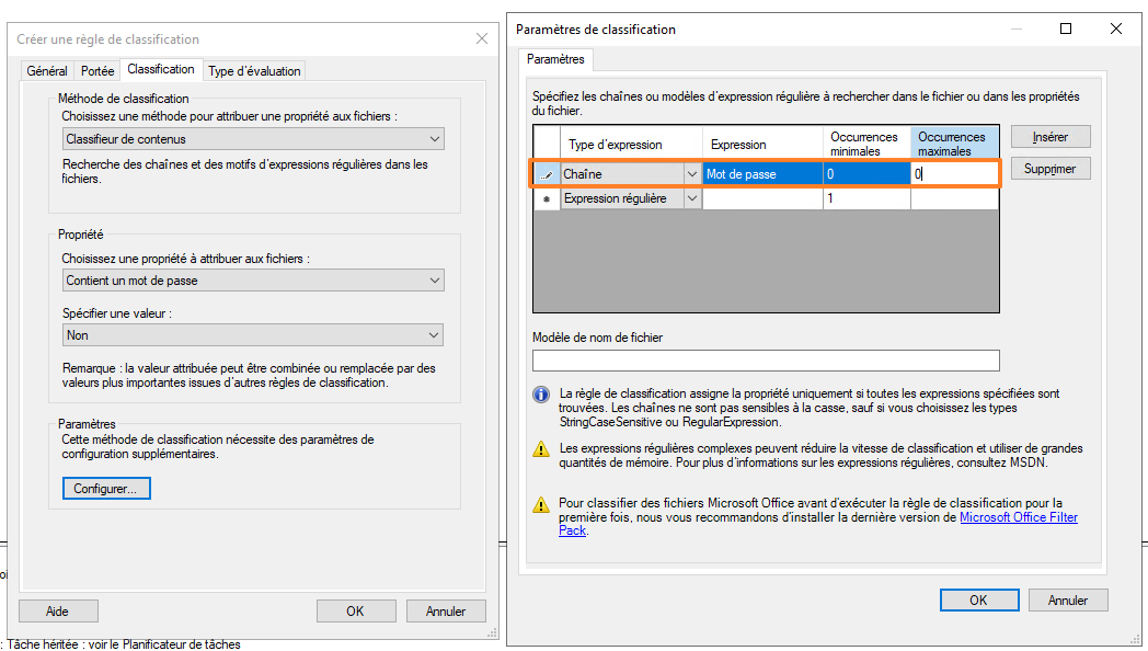 La classification de fichiers avec FSRM sous Windows Server
