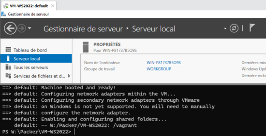 Uitliser Packer et Vagrant pour créer une VM VMware Workstation