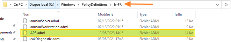 Configurer Windows LAPS avec l'Active Directory