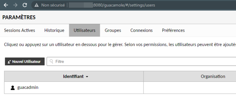 Apache Guacamole, un bastion d'administration RDP, SSH, etc.