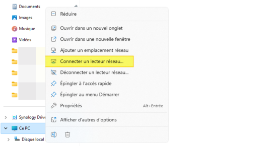 Windows 11 : 3 méthodes pour connecter un lecteur réseau