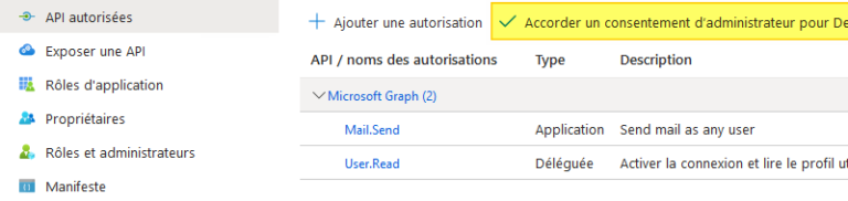PowerShell : comment envoyer e-mail via Microsoft Graph