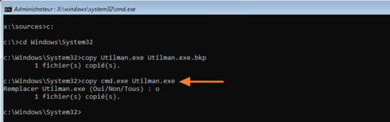 Réinitialiser le mot de passe admin de Windows en 5 minutes