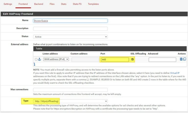 Apache Guacamole avec un reverse proxy HAProxy sous pfSense