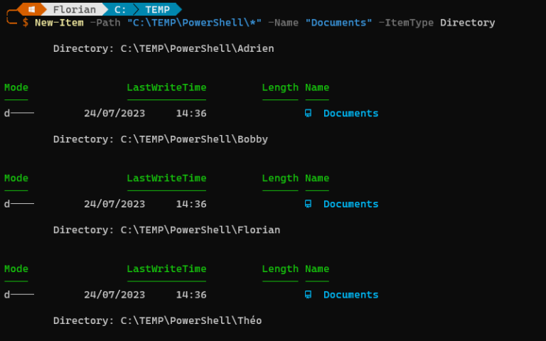 PowerShell : comment créer un dossier ou des dossiers