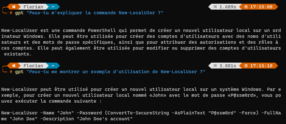 Comment utiliser ChatGPT avec PowerShell