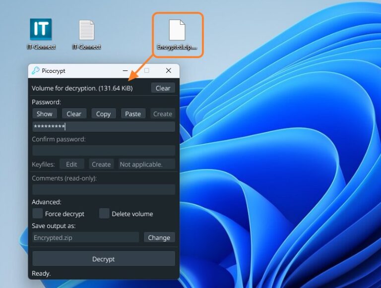 Picocrypt, un outil open source pour chiffrer vos données