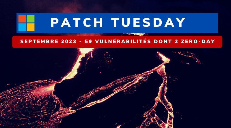 Patch Tuesday - Septembre 2023 : 59 failles corrigées (dont 2 zero-day)