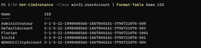 SID sous Windows : définition, structure, etc.