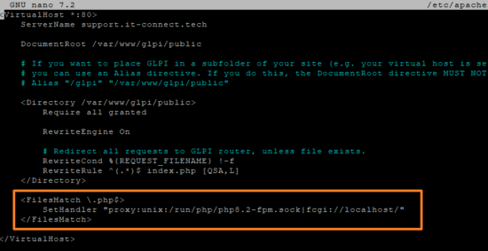 Serveur web Apache2 : comment utiliser PHP-FPM 8.2