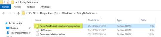 Comment configurer Powershell 7 (Core) par GPO