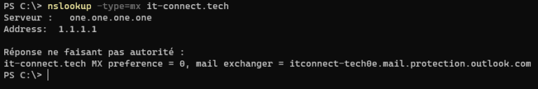 Comment utiliser nslookup et Resolve-DnsName sous Windows
