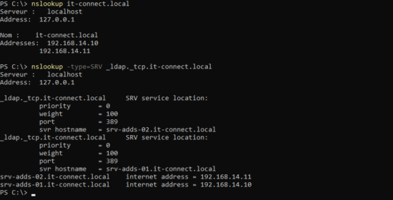 Comment utiliser nslookup et Resolve-DnsName sous Windows