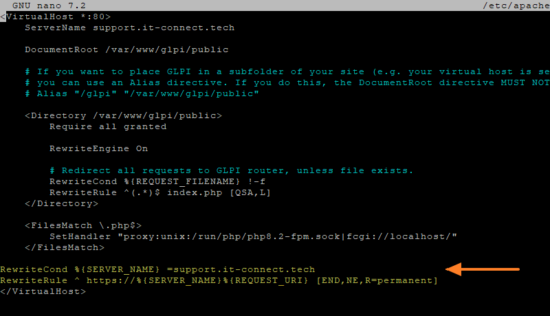 Comment passer GLPI en HTTPS avec un certificat SSL