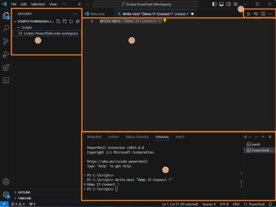 Comment créer un script PowerShell avec Visual Studio Code