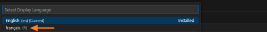 Comment configurer Visual Studio Code en français