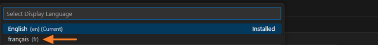 Comment configurer Visual Studio Code en français