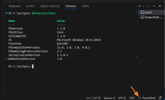 Comment créer un script PowerShell avec Visual Studio Code