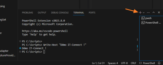 Comment créer un script PowerShell avec Visual Studio Code