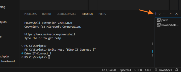 Comment créer un script PowerShell avec Visual Studio Code